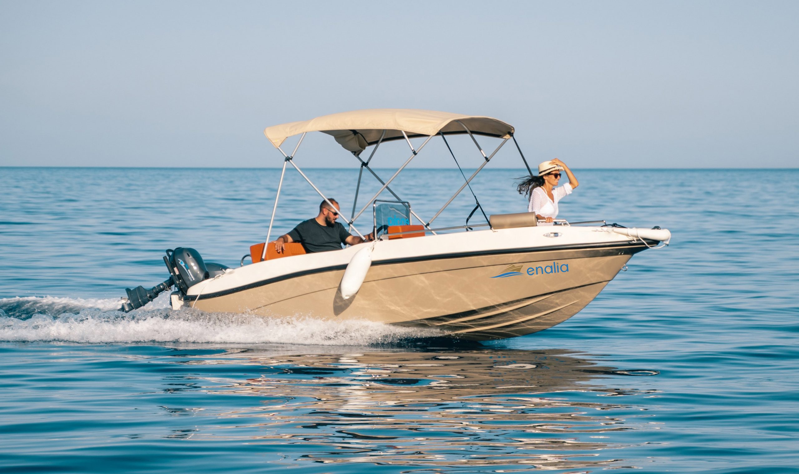 Oasis Boat - Optima 4.9m - Enalia Rent a Boat Kefalonia